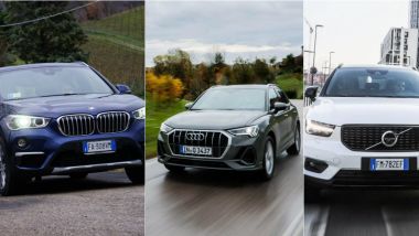 Comparativa Suv compatti premium: BMW X1 vs Audi Q3 vs Volvo XC40