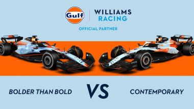 Williams F1 per i fan: ecco il voto per l'iconica livrea Gulf Oil