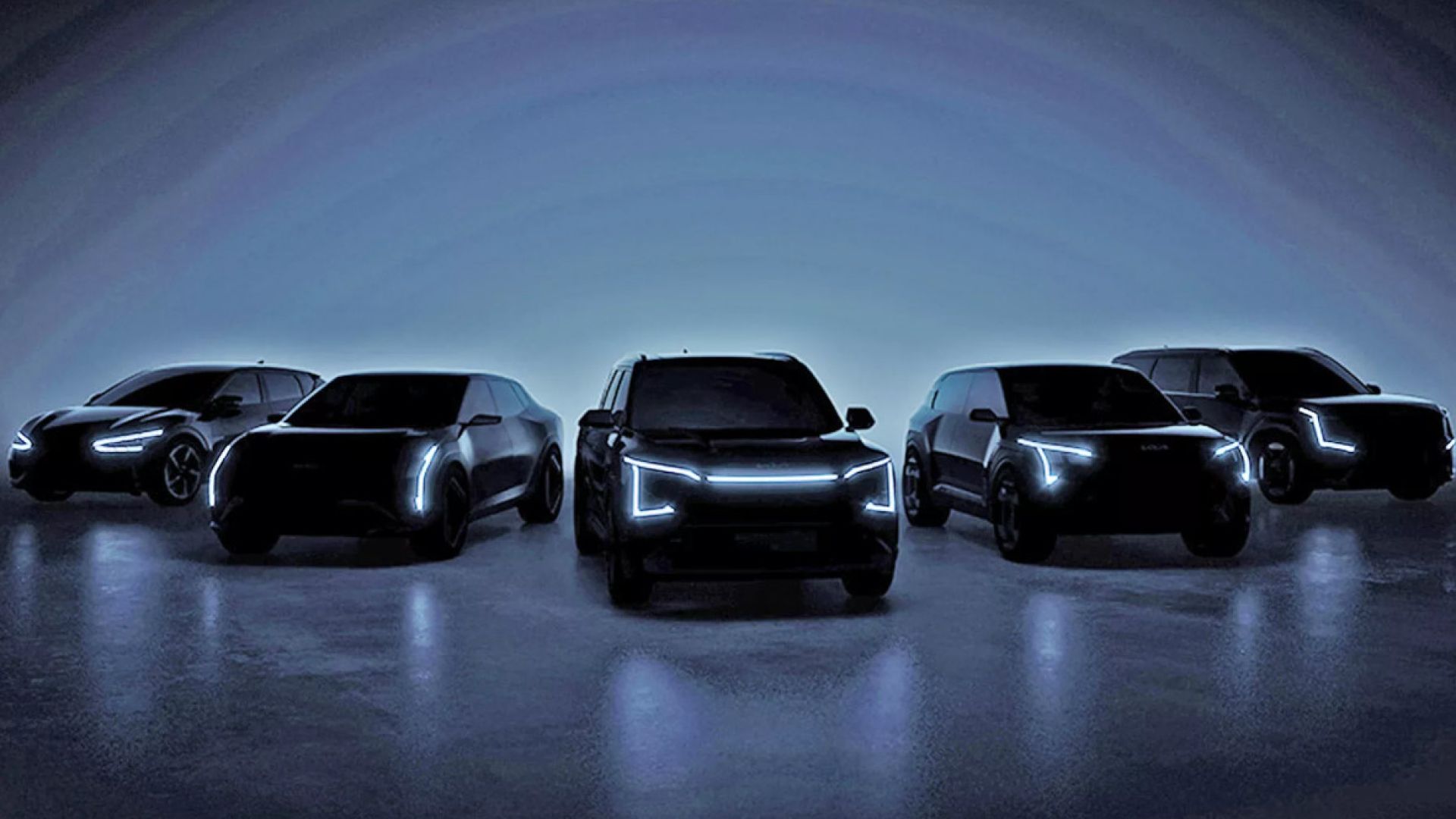 Foto e video teaser di nuovi concept BEV Kia