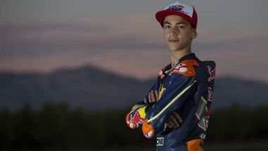L'astro nascente Luca Lunetta nel CEV Moto3 con Caberg