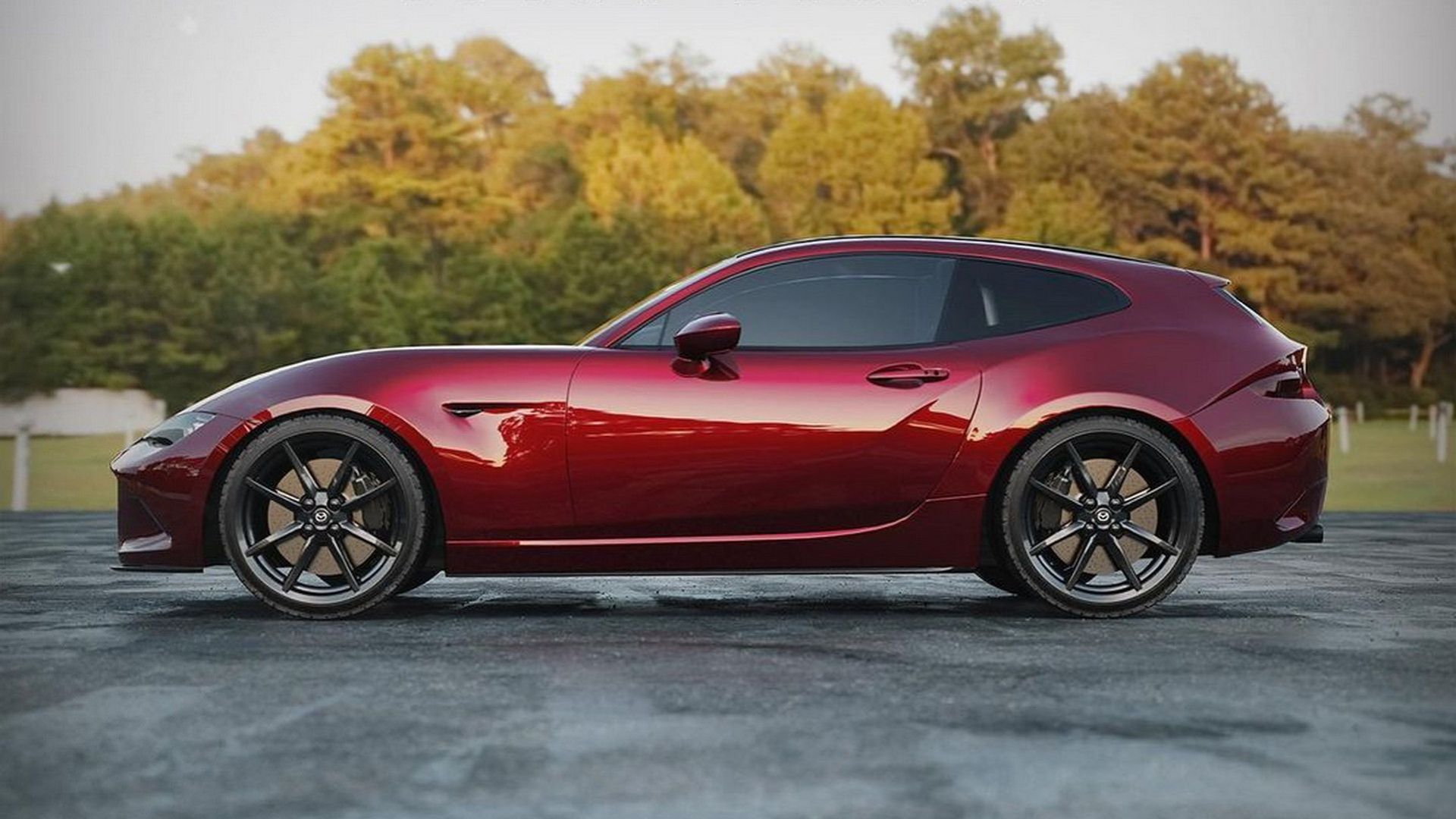 Mazda MX-5 Shooting Brake, i rendering di Sugar Chow