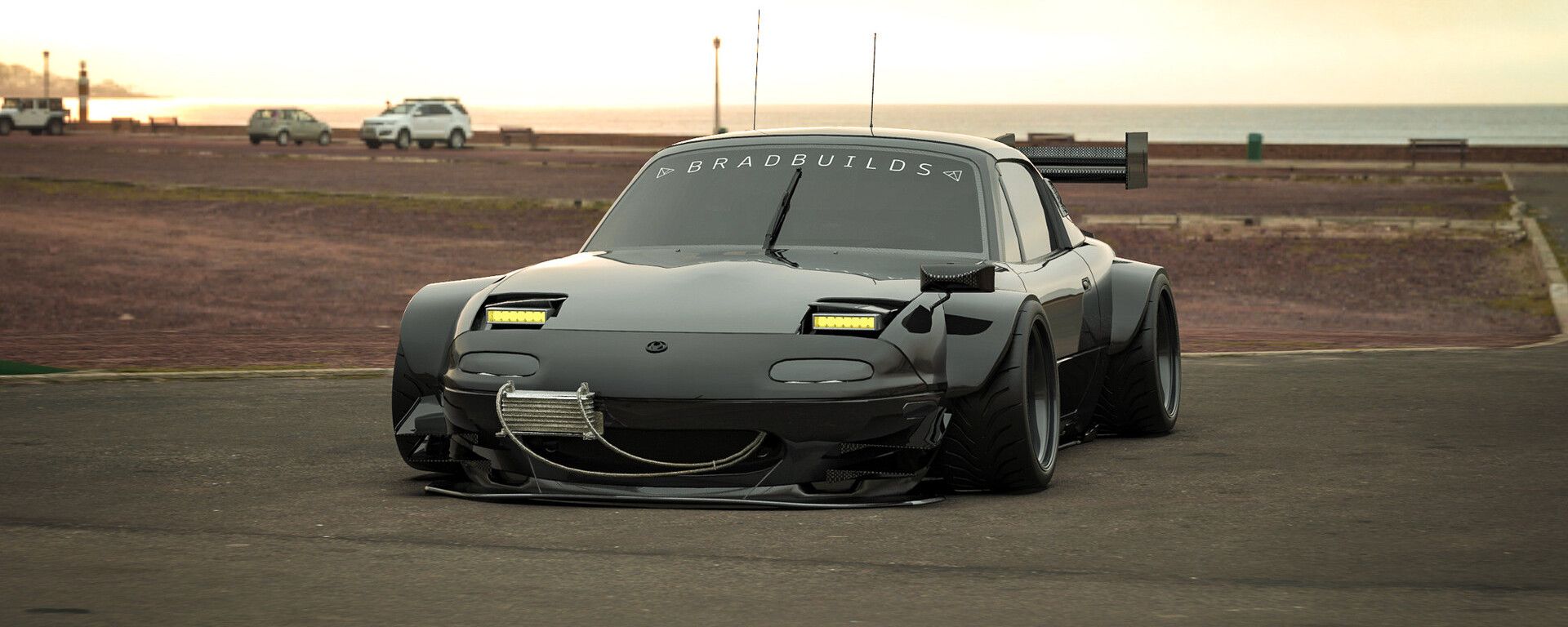 Miata sempre attuale: la Mazda MX-5 nel rendering cyberpunk - MotorBox