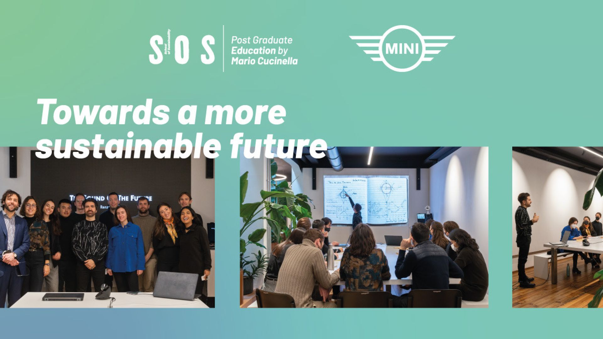 Mini con School of Sustainability (SOS) di Mario Cucinella